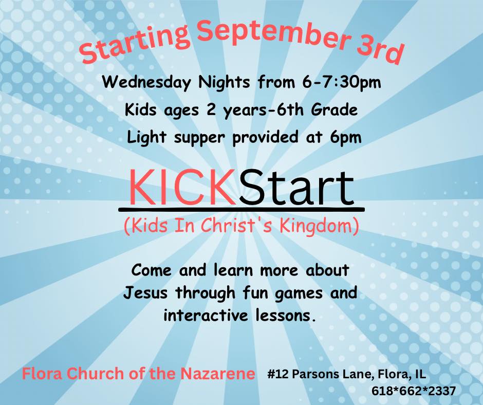 KICKStart (Kids In Christ’s Kingdom) – Flora Chamber of Commerce